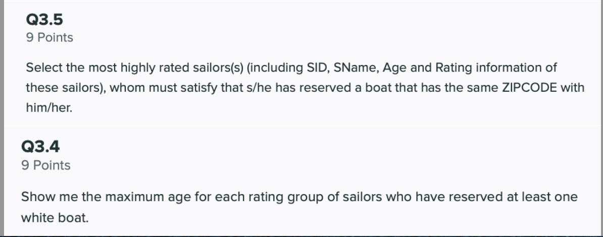 Solved Given the database schema ( XX specify that XX is | Chegg.com