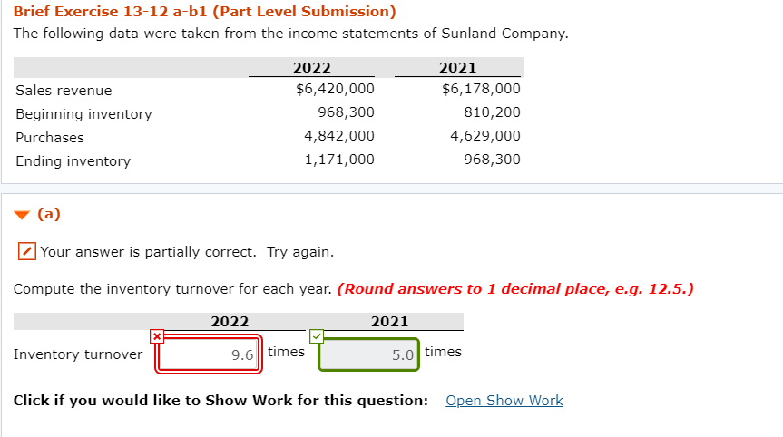 Solved Brief Exercise 13-12 a-bi (Part Level Submission) The | Chegg.com