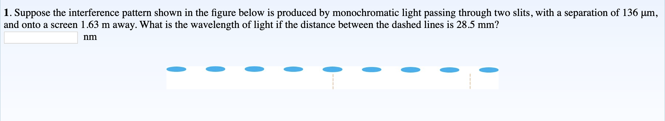 Solved Suppose the interference pattern shown in the figure | Chegg.com