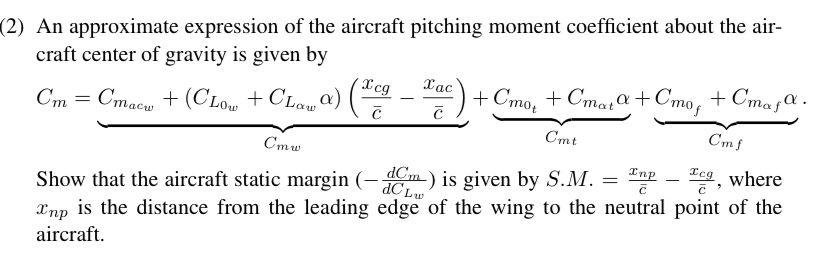 Solved (2) An approximate expression of the aircraft | Chegg.com