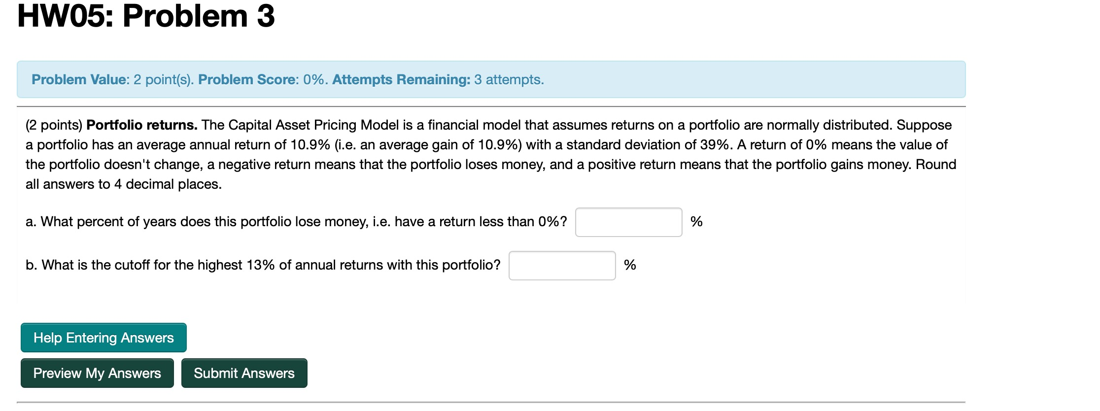Solved HW05: Problem 3 Problem Value: 2 point(s). Problem | Chegg.com