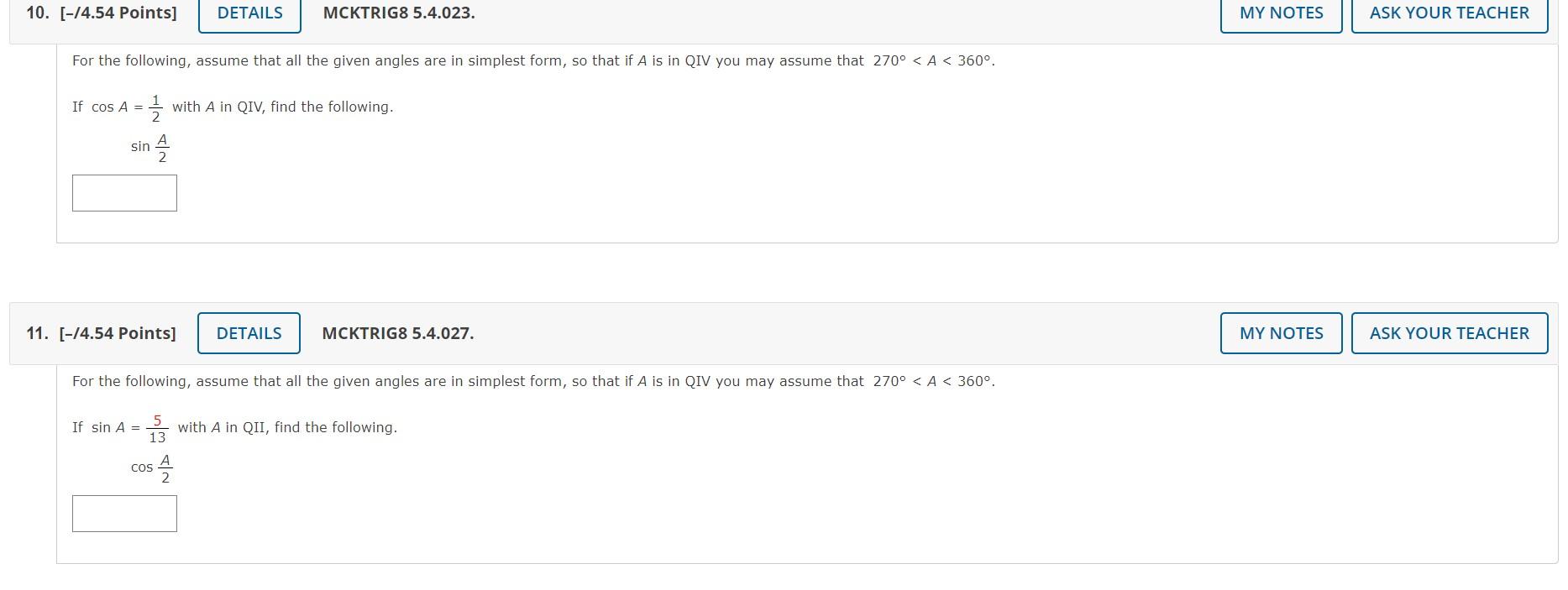 Solved For the following, assume that all the given angles | Chegg.com