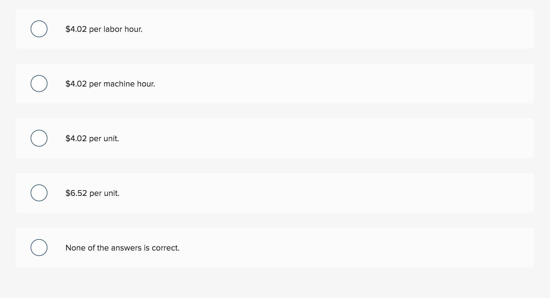 Solved Barnett Products manufactures three types of | Chegg.com