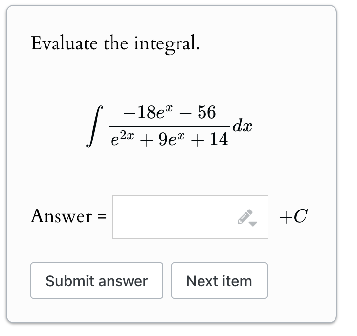 Solved Show me the steps to solve Evaluate the | Chegg.com