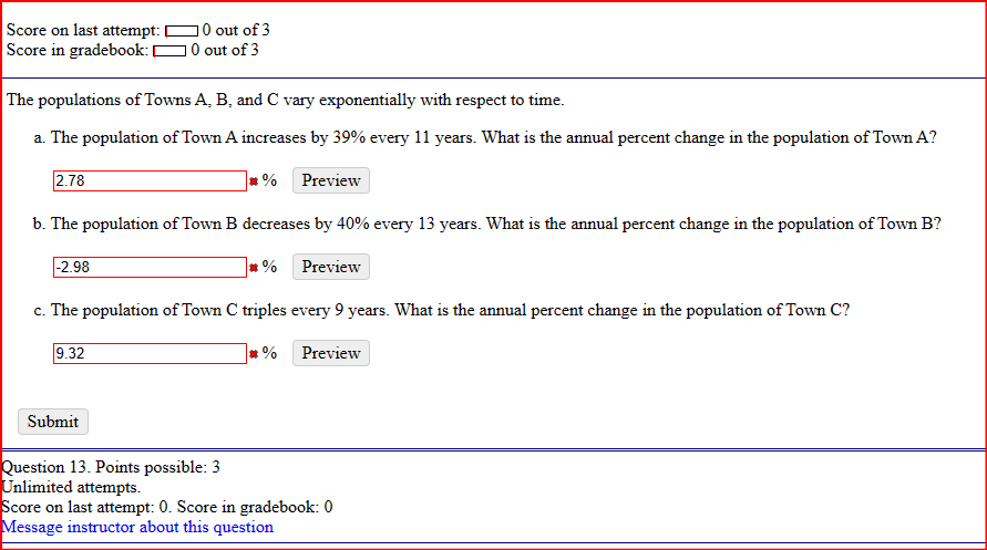 Solved Score on last attempt: ,0 ﻿out of 3Score in | Chegg.com