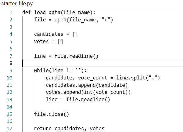 In our new assignment, we have been given starter | Chegg.com