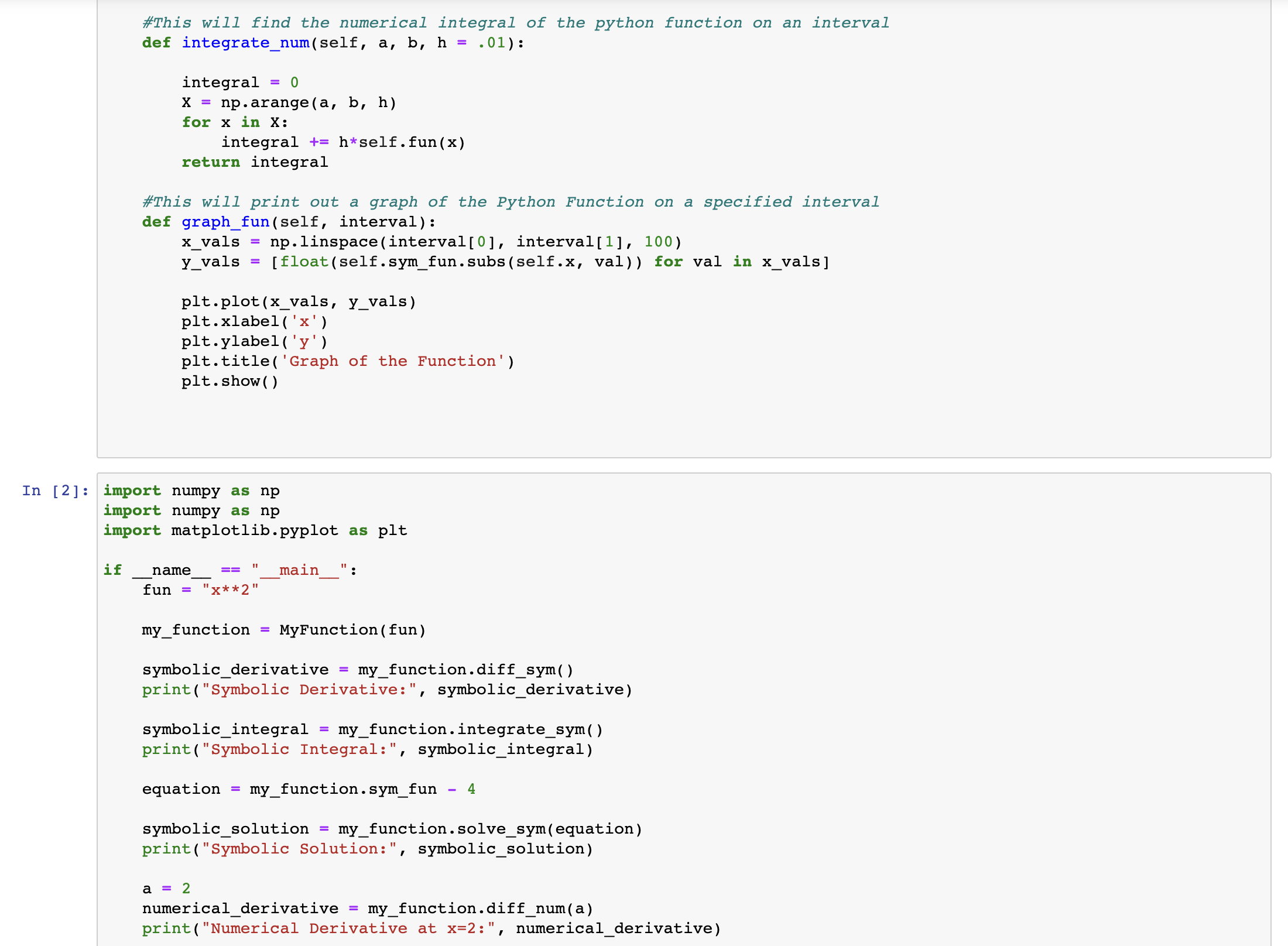 Solved We Are Being Asked To Build A Class Myfunction It 