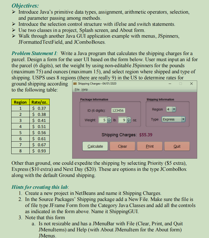 Objectives: Introduce Java’s primitive data types, | Chegg.com