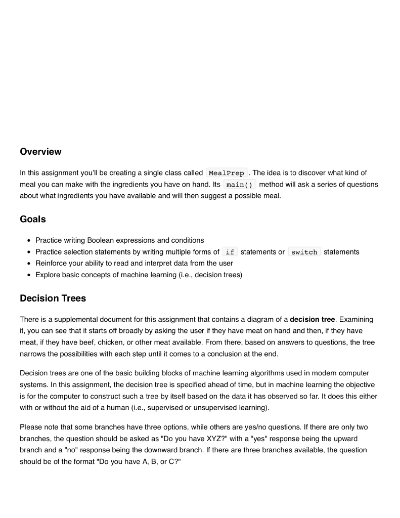 Overview In This Assignment You'll Be Creating A S... | Chegg.com