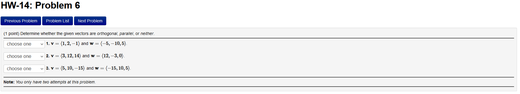 Solved HW-14: Problem 6 Previous Problem Problem List Next | Chegg.com
