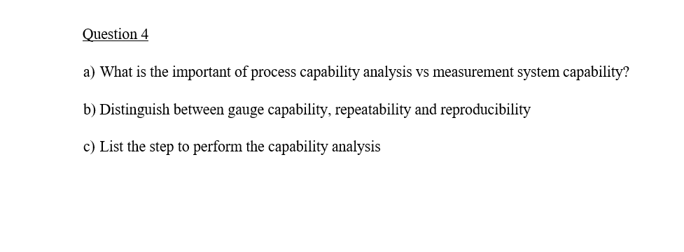 Solved Question 4 a) What is the important of process | Chegg.com