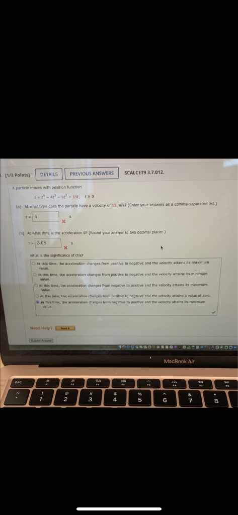 Solved [1/3 Points) DETAILS PREVIOUS ANSWERS SCALCET9 | Chegg.com