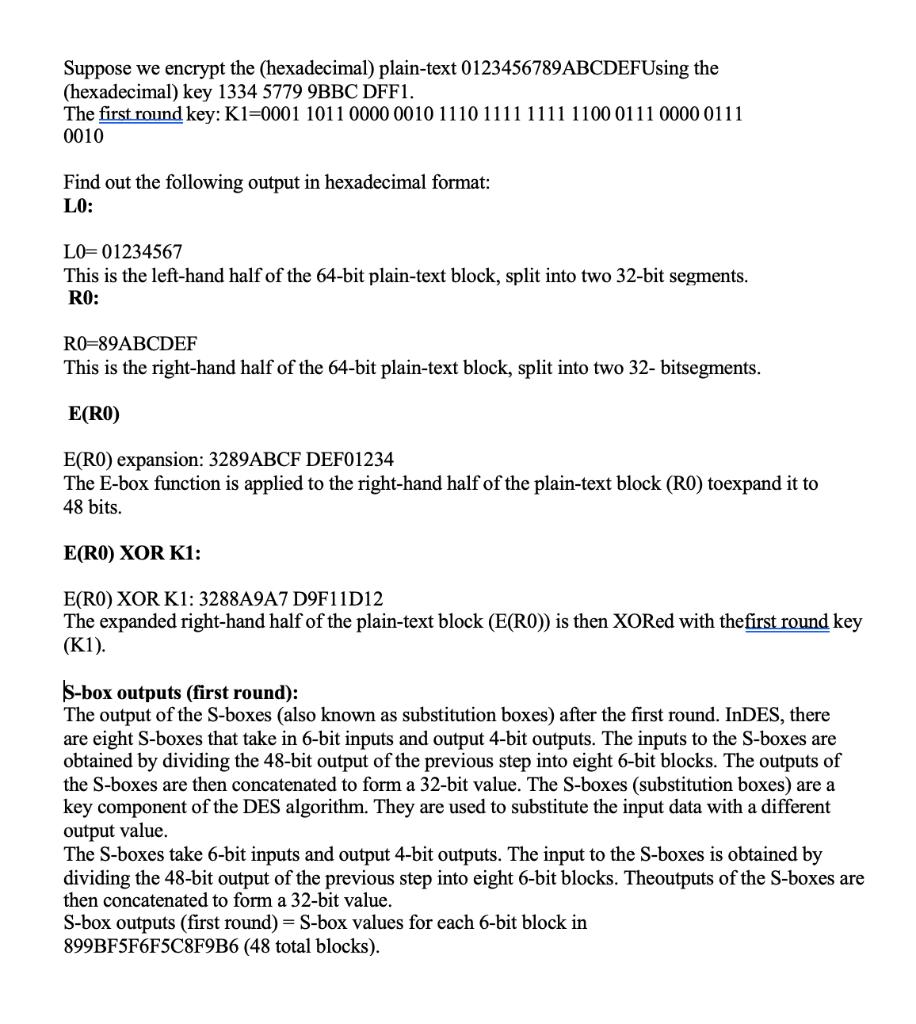 Solved Suppose we encrypt the (hexadecimal) plain-text | Chegg.com