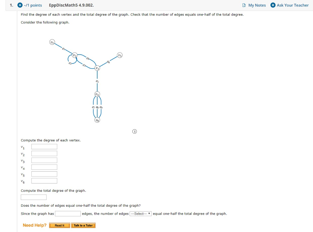 Solved -/1 points My Notes EppDiscMath5 4.9.002. Ask Your | Chegg.com