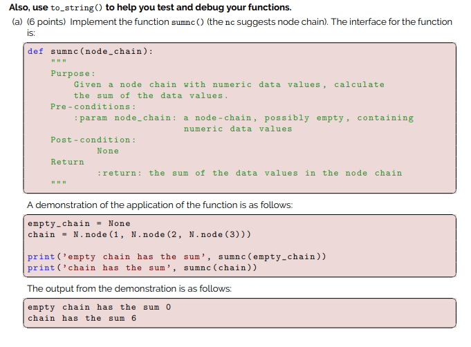 Solved This is using python 3.8, Please include docstring | Chegg.com