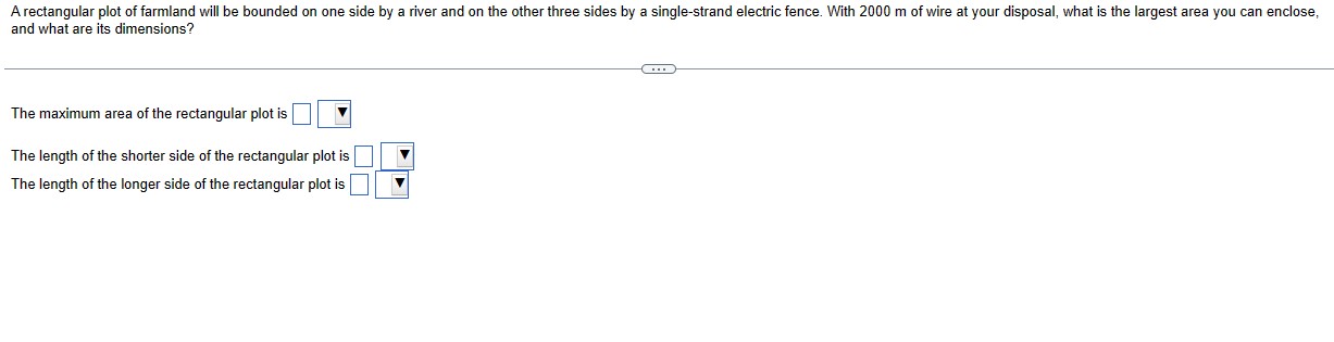 Solved Give me an example of A rectangular plot of farmland | Chegg.com