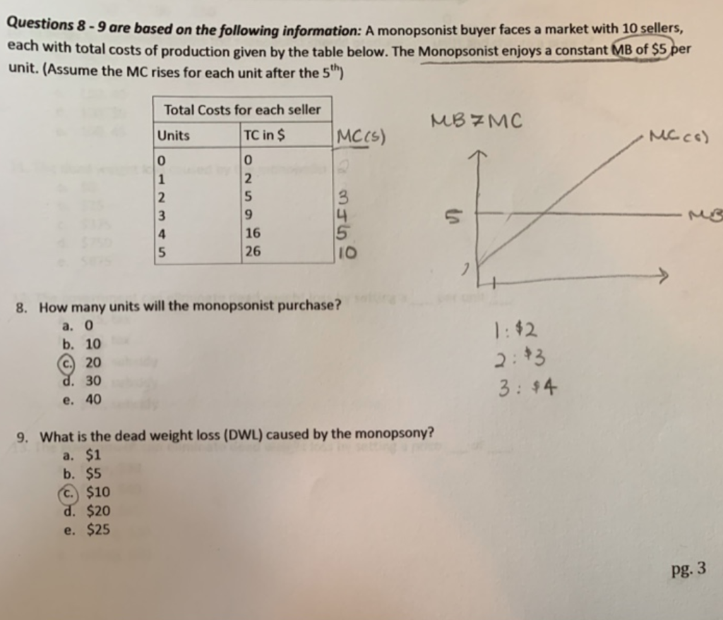 I understand that MB=MC. how do I calculate MC and | Chegg.com