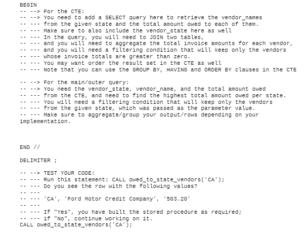 Q.2) (30 points) Develop a stored procedure that will | Chegg.com