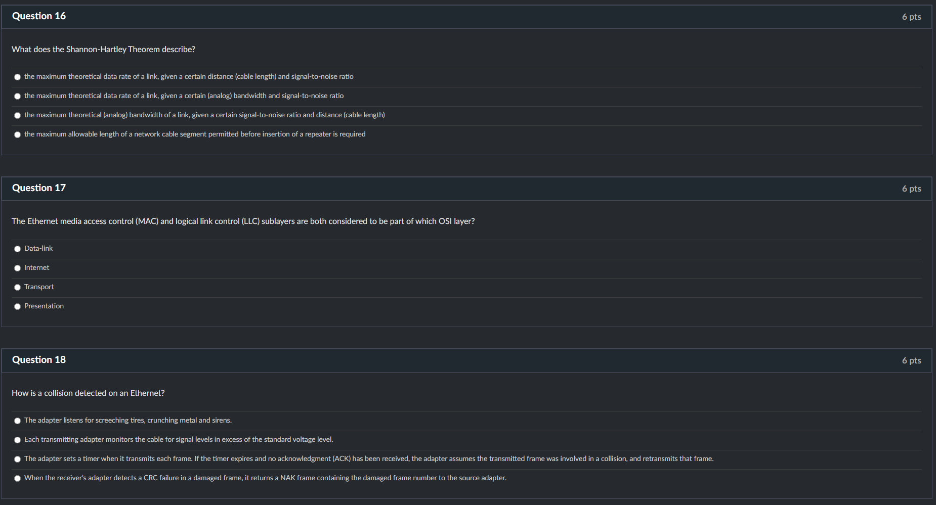 Solved The Ethernet media access control (MAC) and logical | Chegg.com