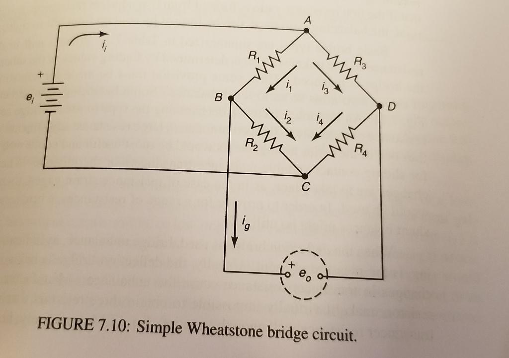 Solved Consider a Simple Wheatstone bridge arrangement (such | Chegg.com