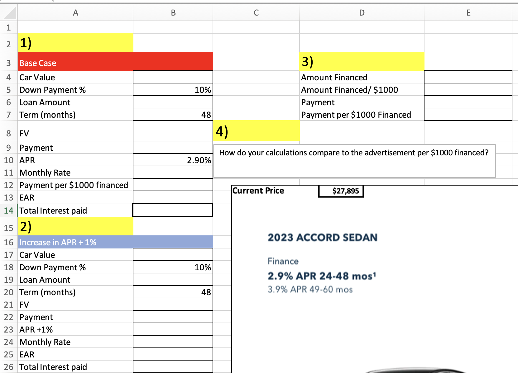 Solved How would I use Excel formulas to find these boxes? | Chegg.com