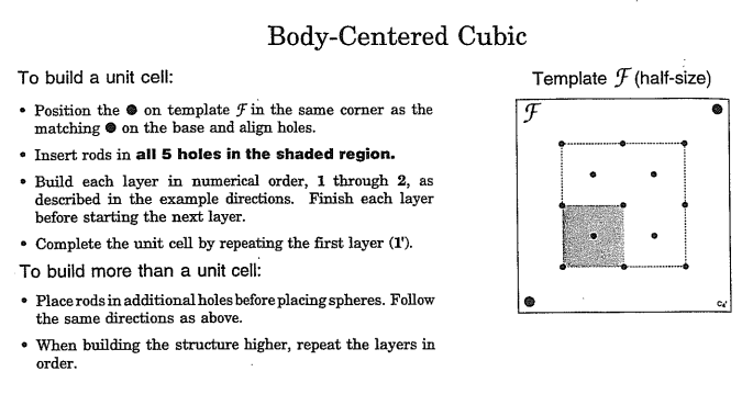 Solved 1. Primitive Cubic Instructions for making this | Chegg.com