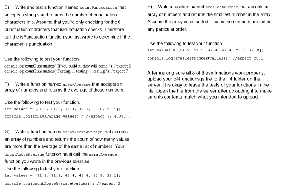 Solved E Write And Test A Function Named Count Punctuation 3538