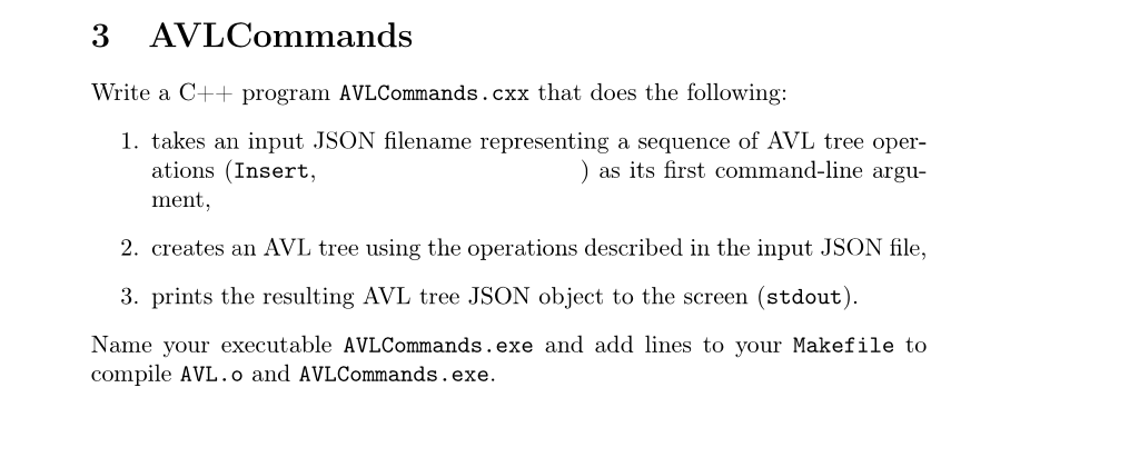 2 AVL Trees Create a source file AVL.cpp and a header | Chegg.com