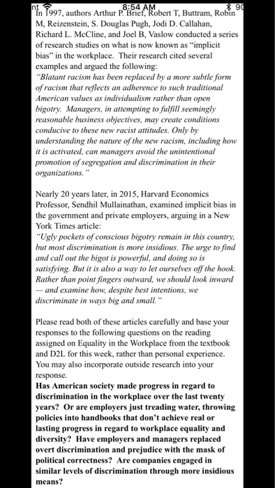 n T [997, authors Arthur P Brief, Robert T, Buttram, | Chegg.com