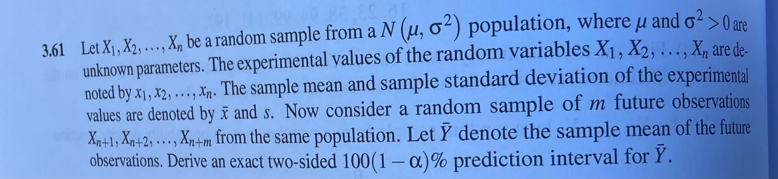 Solved • и 3.61 Let X1, X2 ...,X, be a random sample from a | Chegg.com