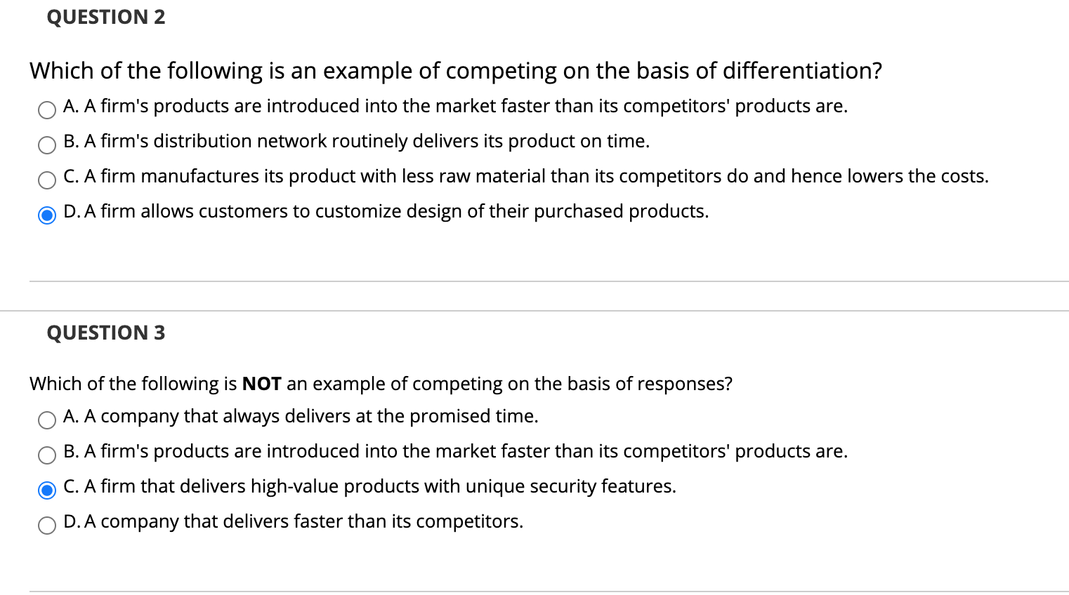 Solved QUESTION 2 Which of the following is an example of | Chegg.com