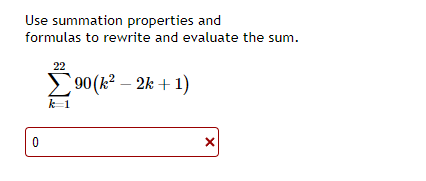 Solved Use summation properties andformulas to rewrite and | Chegg.com