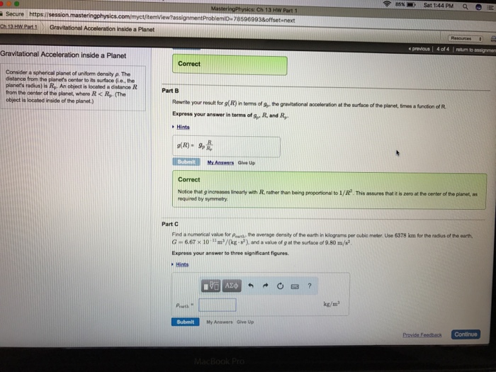 Solved 令85% ) Sat 1:44 PM a e Secure https//session mast | Chegg.com