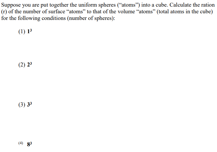 Solved Suppose you are put together the uniform spheres | Chegg.com