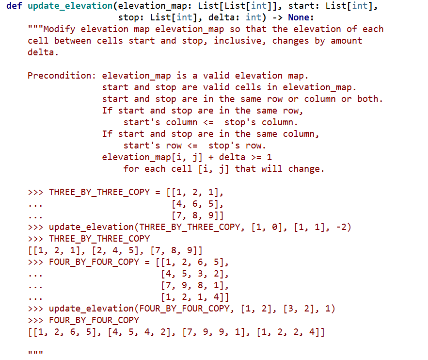 Solved The first parameter represents an elevation map, the | Chegg.com
