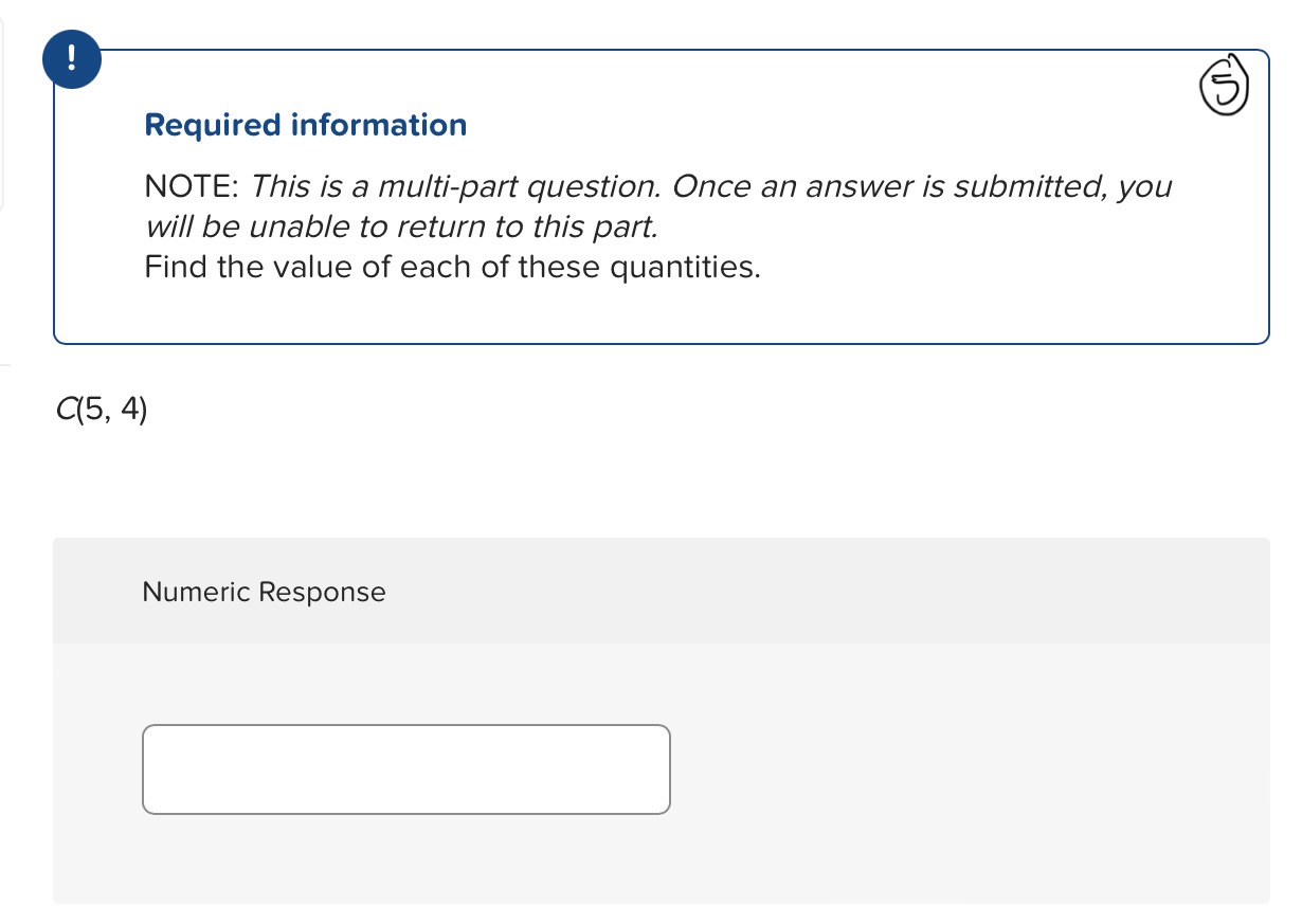 Solved (5) ﻿NOTE: This is a multi-part question. Once an | Chegg.com