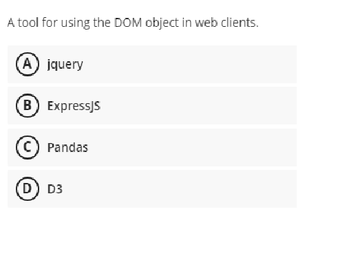 Solved A tool for using the DOM object in web clients. A | Chegg.com