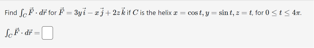 Solved Find ∫C﻿vec(F)*dvec(r) ﻿for | Chegg.com