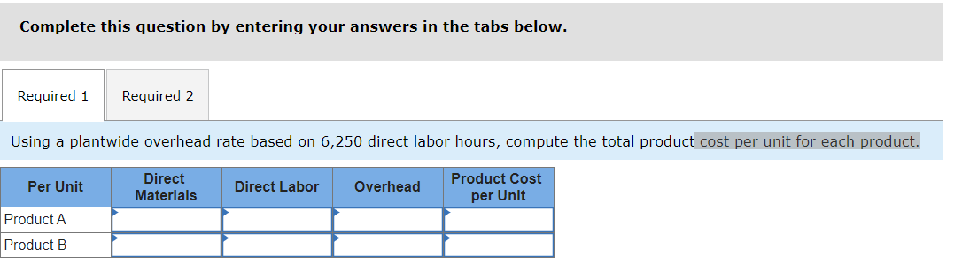 Exercise 17-11 (Algo) Computing product cost per unit | Chegg.com
