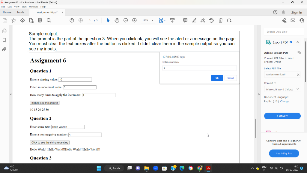 Solved Overview The purpose of today's assignment is to | Chegg.com