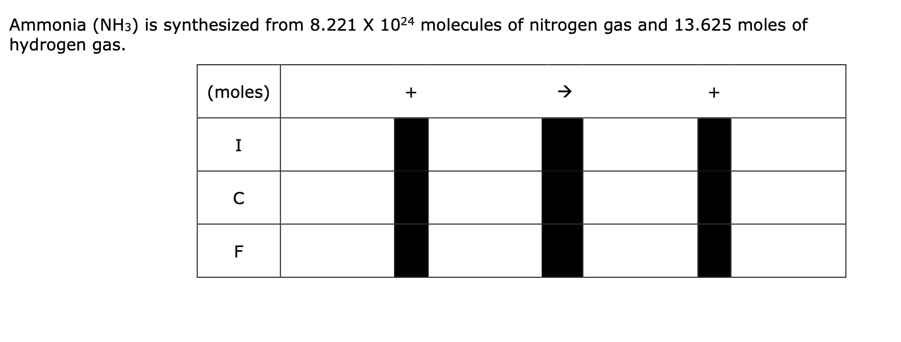 Solved Please complete ICF table for the following problem. | Chegg.com Solved Please complete ICF table for the following problem. | Chegg.com
