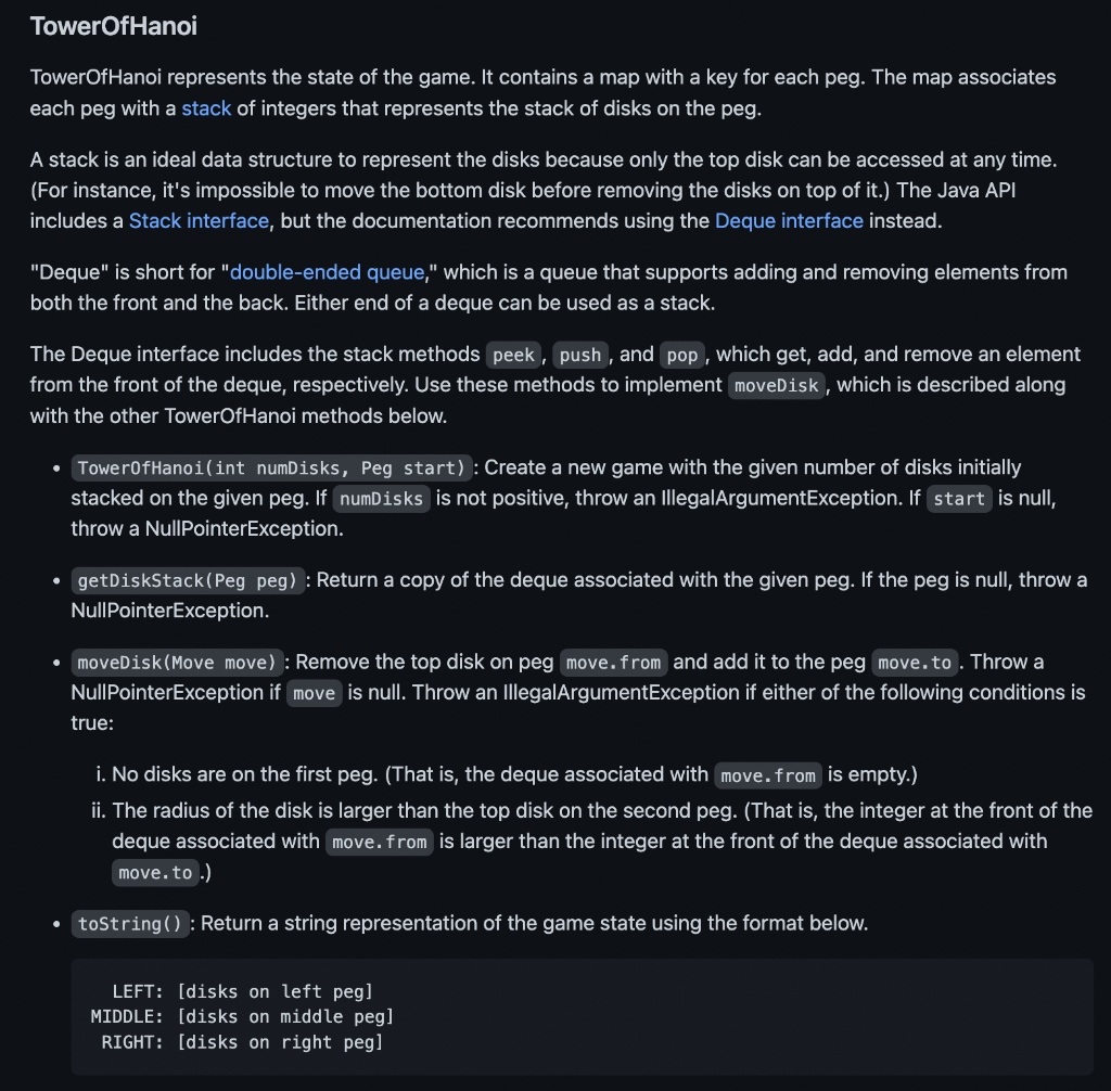 Solved Tower of Hanoi The Tower of Hanoi is a puzzle game | Chegg.com