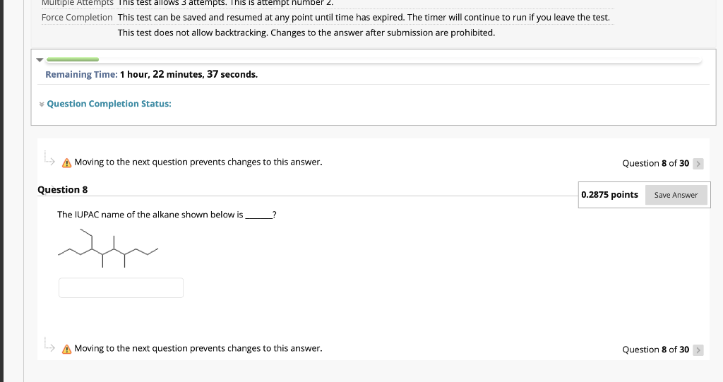 Solved Multiple Attempts this test allows 3 attempts. This | Chegg.com