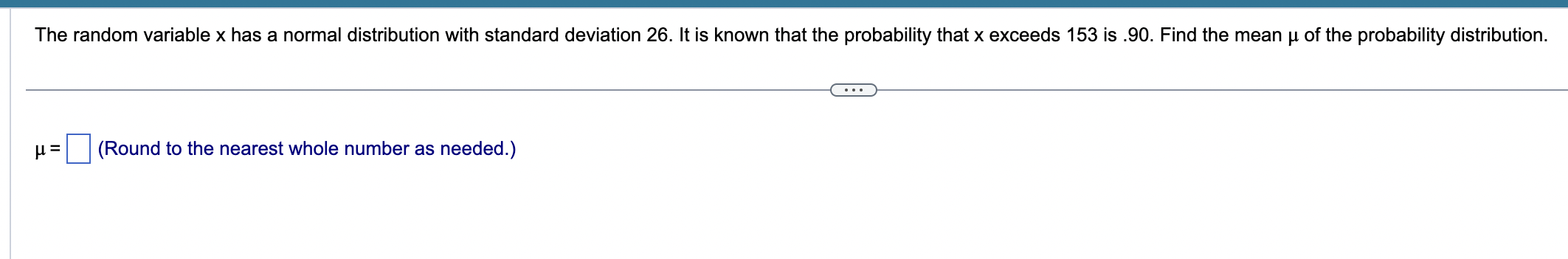 Solved The random variable x has a normal distribution with | Chegg.com
