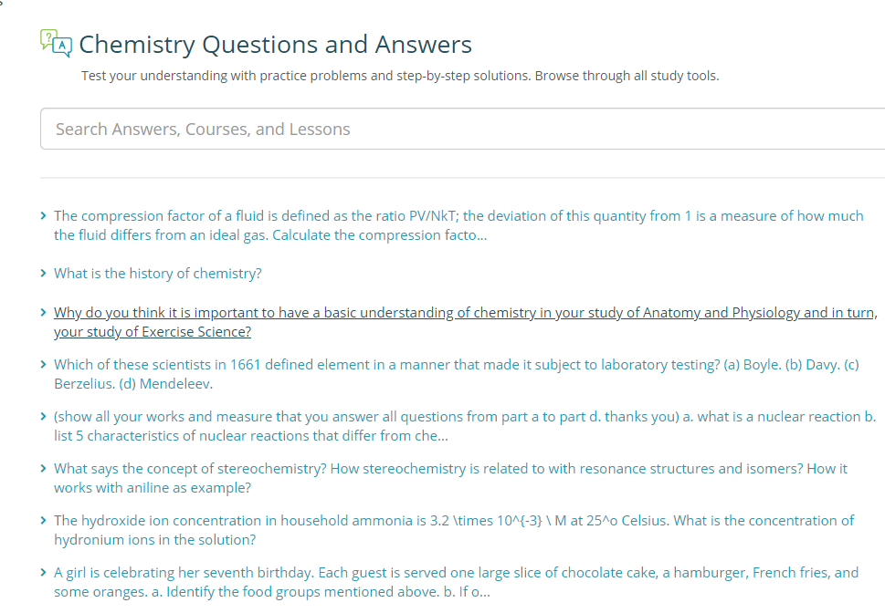 Solved Pq Chemistry Questions and Answers Test your | Chegg.com
