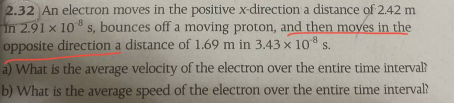Solved 2.32 An electron moves in the positive x-direction a | Chegg.com