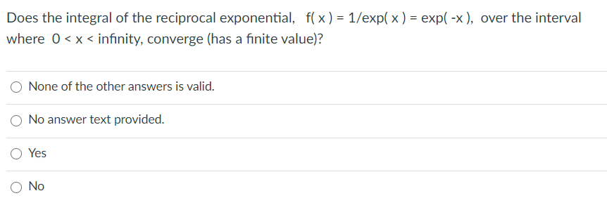 Solved Does the integral of the reciprocal square, f(x) = | Chegg.com