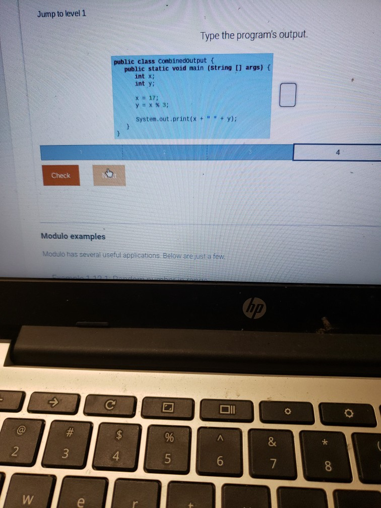 Solved Jump to level 1 Type the program's output. public | Chegg.com