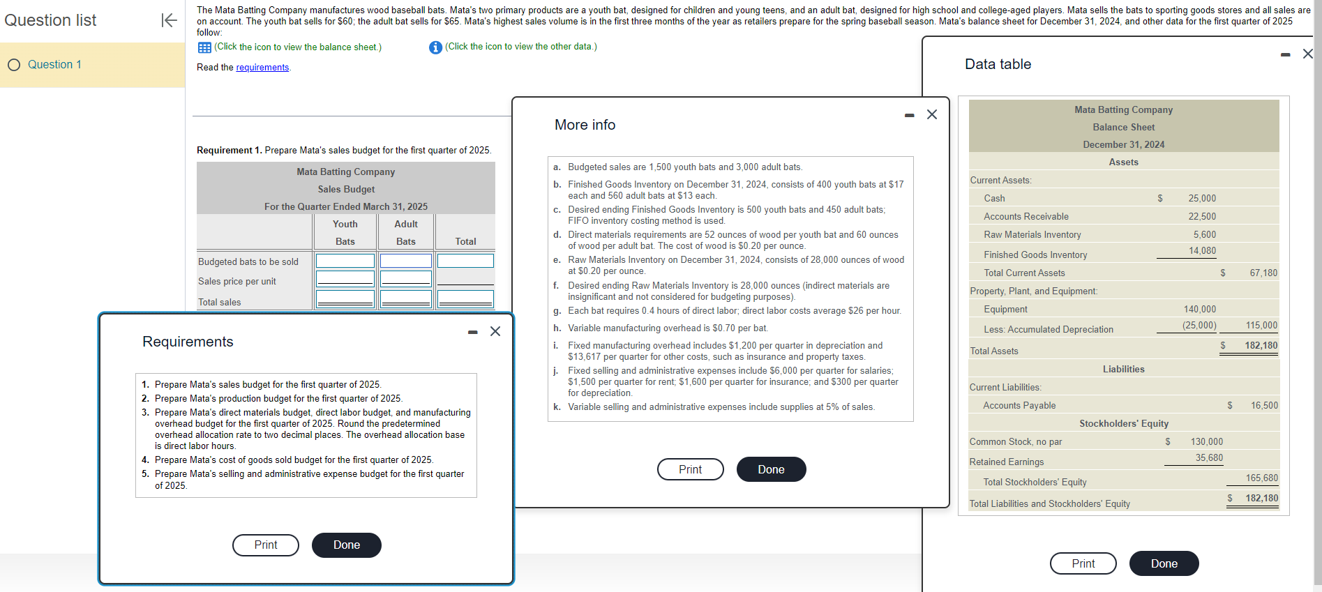 Solved follow: 用 (Click the icon to view the balance sheet.) | Chegg.com