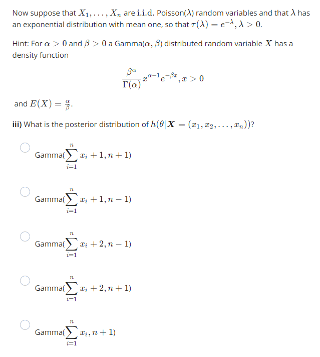 Solved In a Bayesian estimation problem, we sample ni.i.d | Chegg.com
